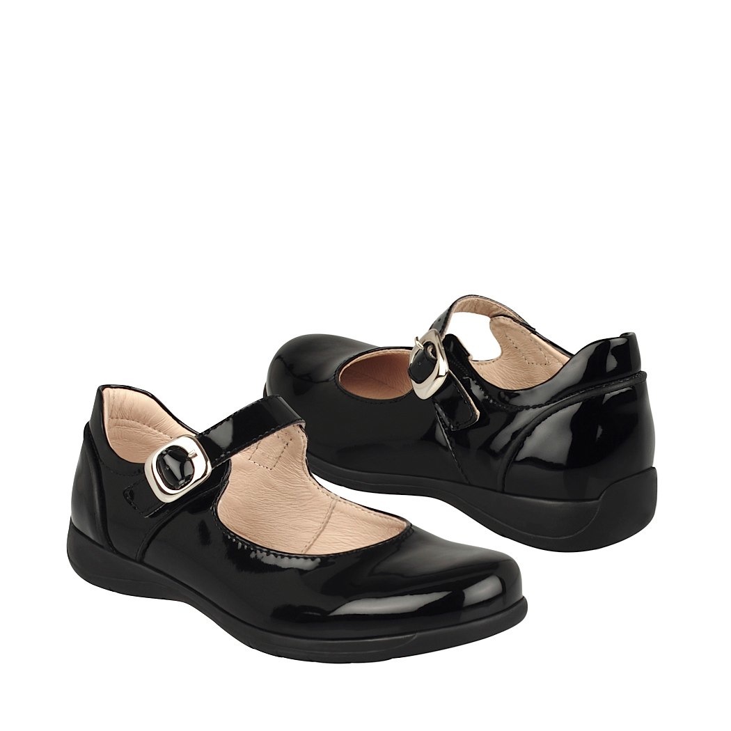 pappomania.com : Zapato escolar chabelo para niña charol negro 66903-1b