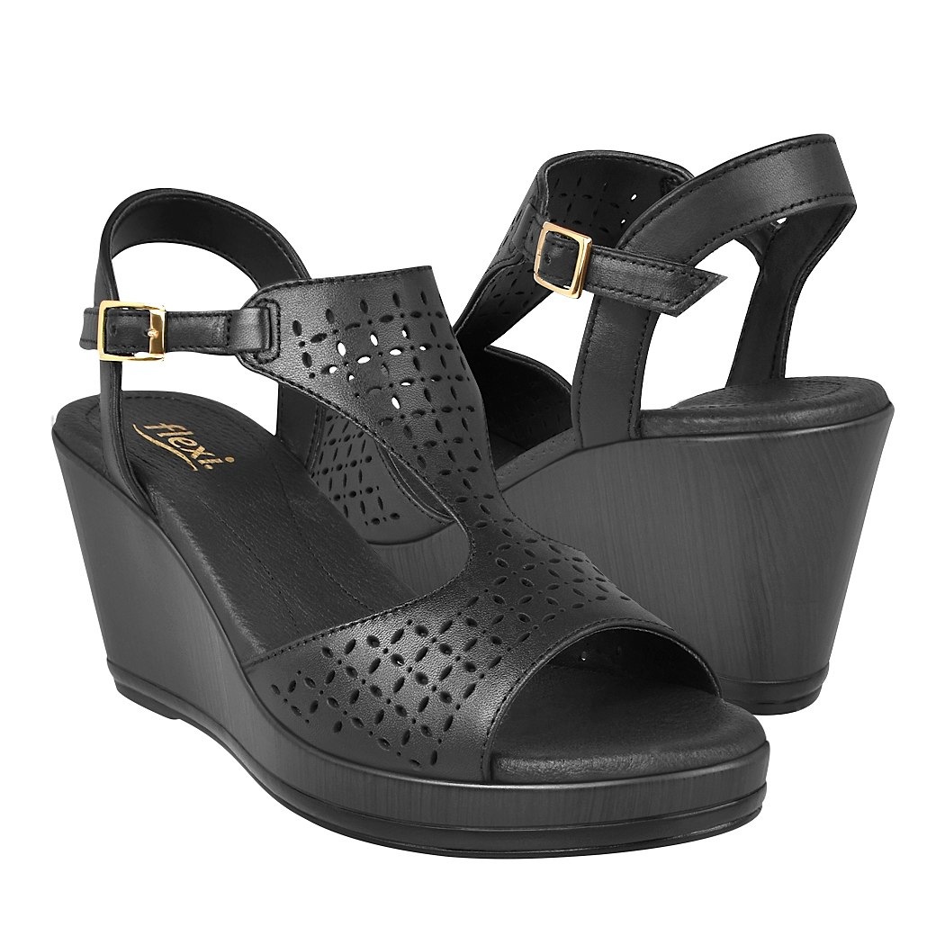 pappomania.com : Sandalias casuales para dama flexi 100701 negro
