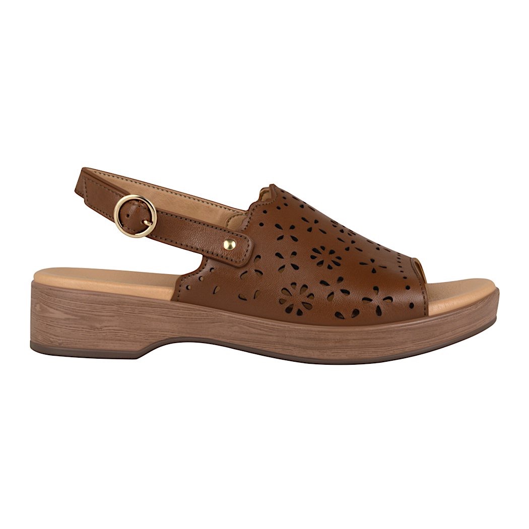 pappomania.com : Sandalias dama flexi 123103 piel café