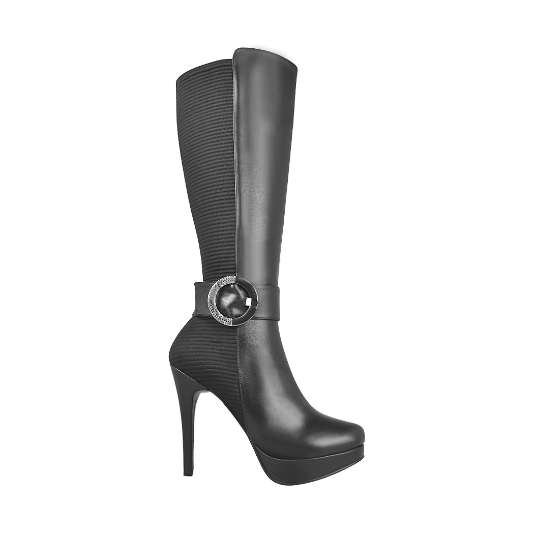 pappomania.com : Botas de vestir para dama stylo k-085 simipiel negro