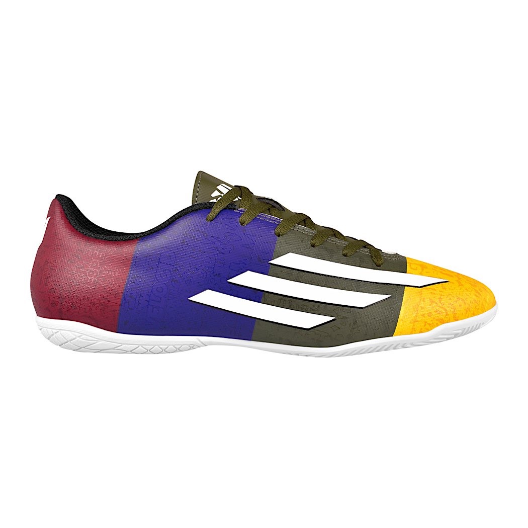 pappomania.com : Tenis futbol adidas sala messi f5 m21785 simipiel verde