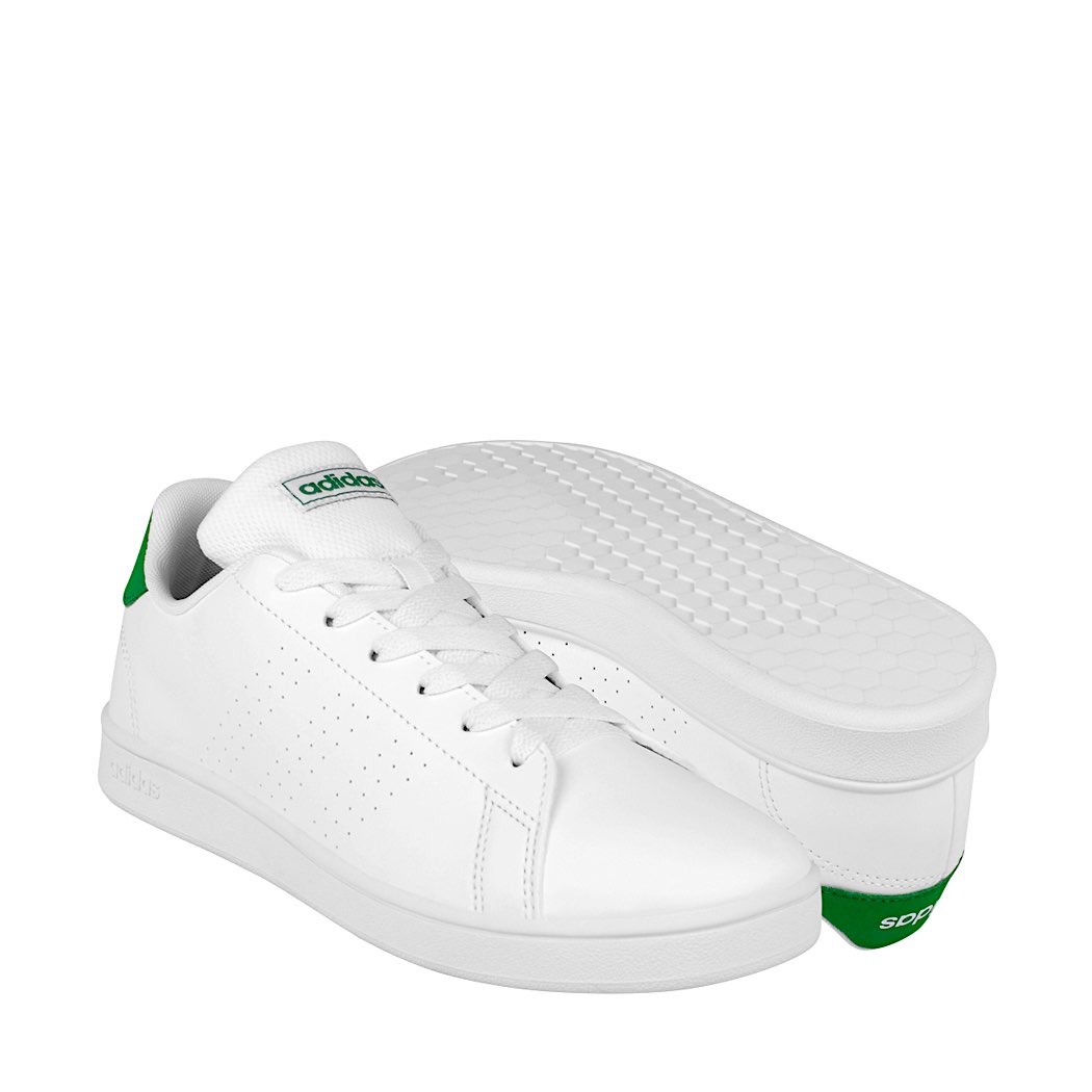 pappomania.com : Tenis joven adidas advantage gy6995 simipiel blanco