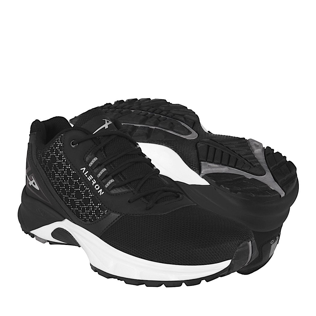 pappomania.com : Tenis correr caballero pontiac axl 659 textil negro