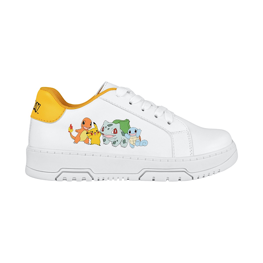 pappomania.com : Tenis niño pokemon p04140 simipiel blanco 18-21